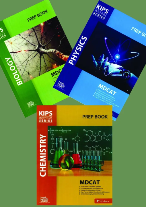 Set of 3 books: Kips MDCAT Prep books 2025 Edition / Kips Chemistry ...