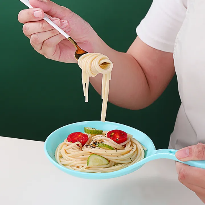 Kitchen accessories Korean Handheld Dish Fashion White With Handle ...