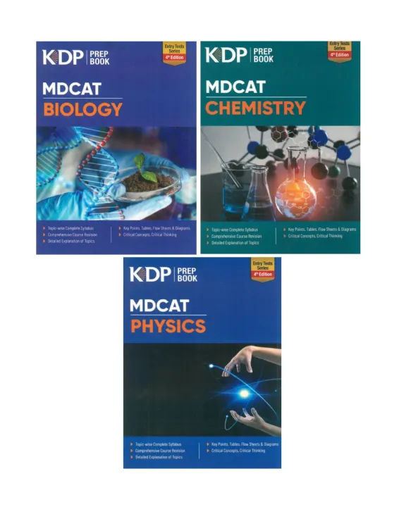 Kips MDCAT Preparation books set: Set of 3 MDCAT Preparation books 2025 ...