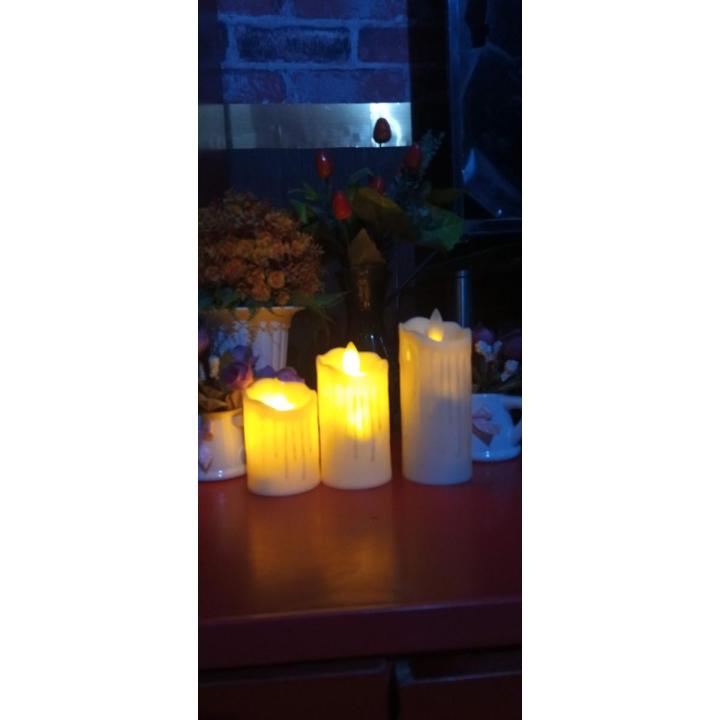 Flameless LED Candle Set 3 Pcs. | Daraz.pk