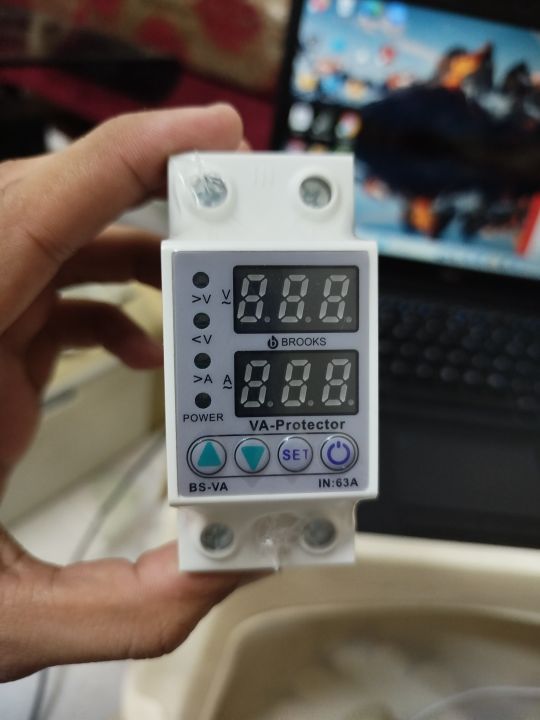 voltage protector 2 in 1 display , 63A ADJUSTABLE VOLTAGE OVER AND ...