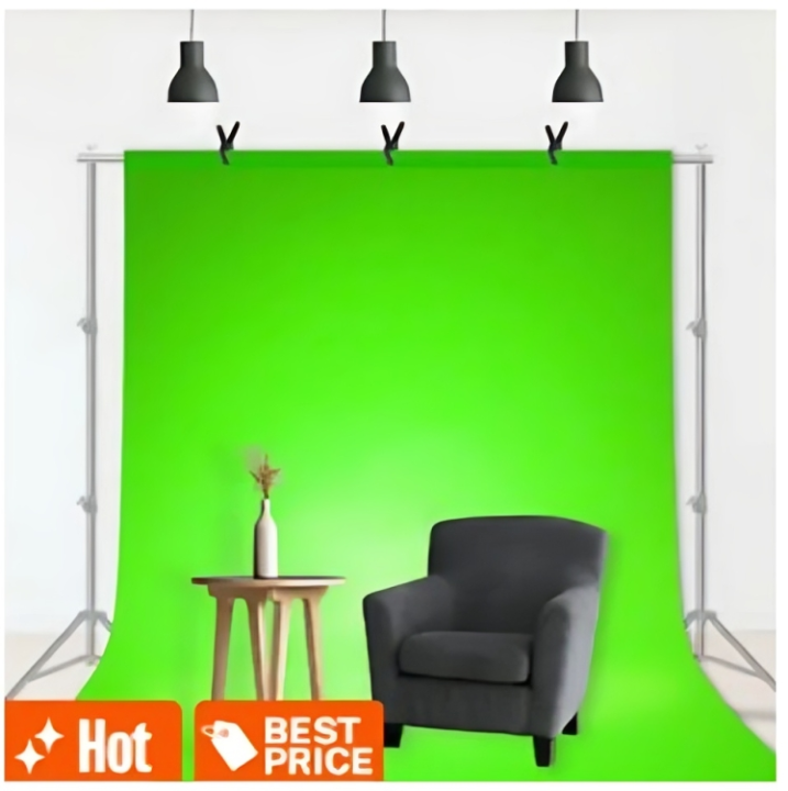 5×10ft Green Screen Chroma key, Green screen for studio, Green backdrop ...