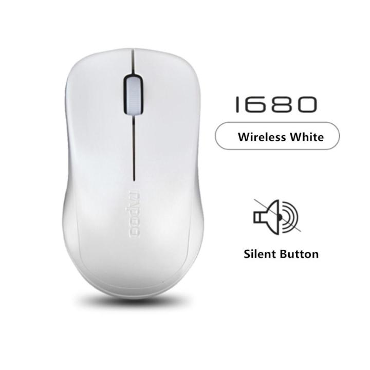 Original Rapoo Silent Wireless Optical Mouse Mute Button Click Mini ...