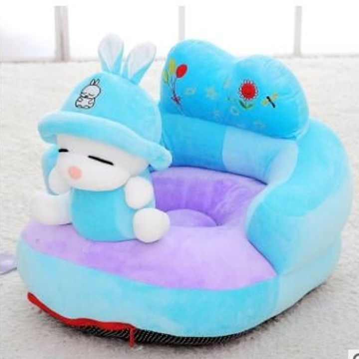 Creative Plush Sofa Baby Safety Seat Soft Stuffed- Animal Baby Sofa ...