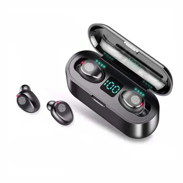 F9 TWS Wireless Earbuds with Bluetooth 5.1, 9D Stereo, and 2000mAh ...