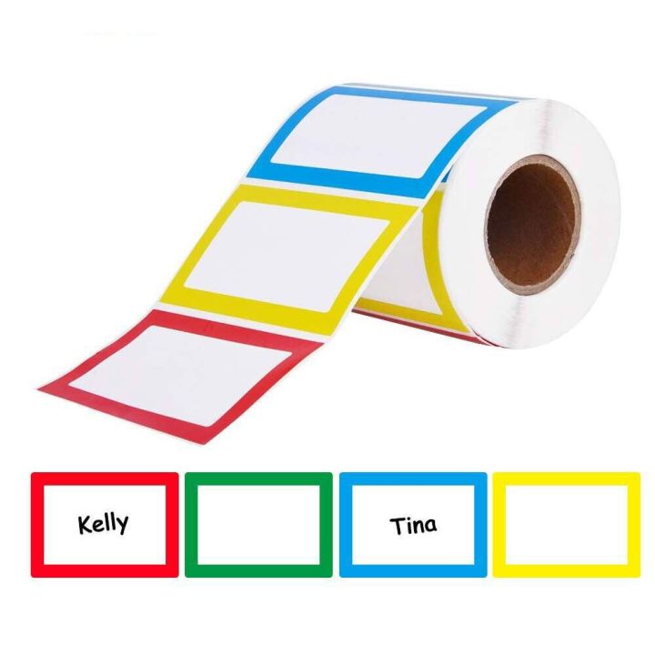 High Quality Colorful Labels Sticker Adhesive 1 Roll Name Tag Labels ...