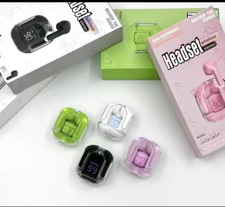 Air31 Earbuds Wireless Crystal Transparent Bluetooth 5.3 Air 31 Ear ...