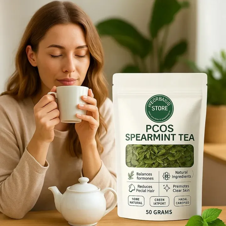 PCOS Spearmint Tea 50gm – Herbal Remedy for PCOS, Hormonal Imbalance ...
