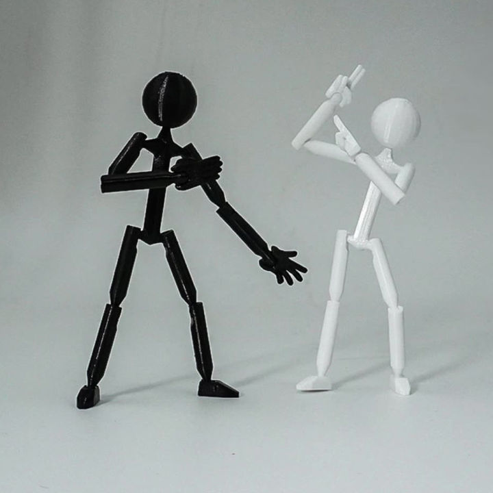 Puzzle Figurine Multi-Jointed Multi Joint Stickman Toy Movable 3D ...
