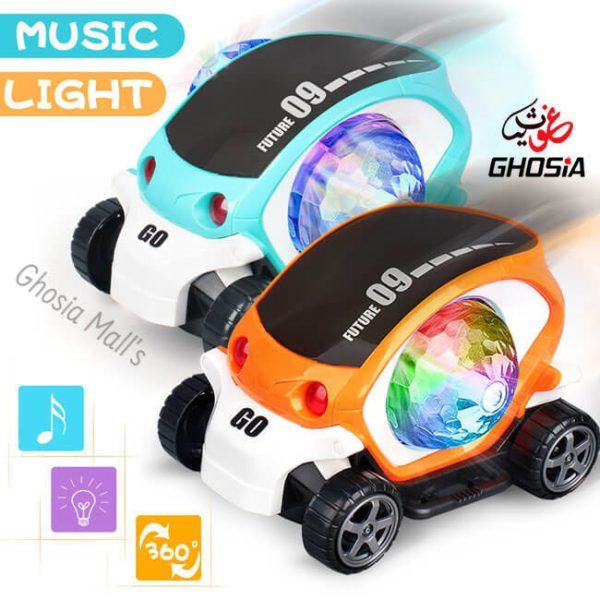 09 Future Musical & Flashing Light Stunt_car Toy for Kids-865 | Daraz.pk