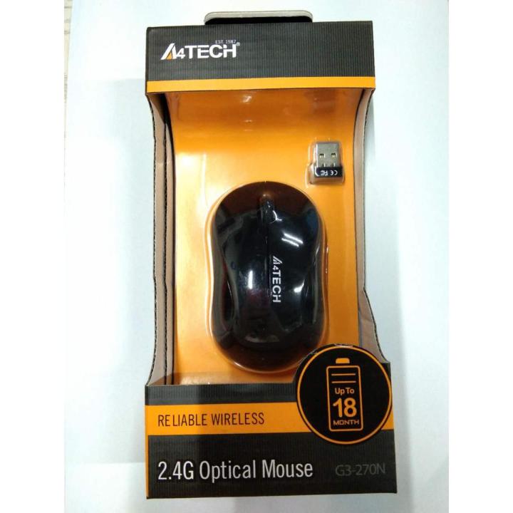 A4Tech WIRELESS MOUSE G3-270N | Daraz.pk
