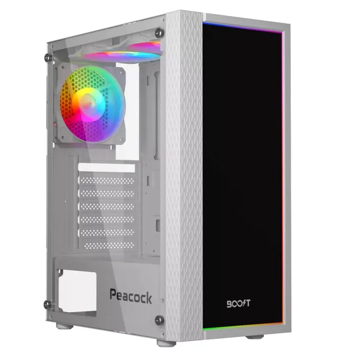 Boost Peacock Mid-Tower ATX Case – White | Daraz.pk