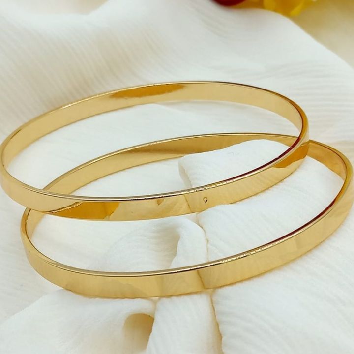 Gold Bangles for Girls – Stylish Stainless Steel Bracelet Set ...