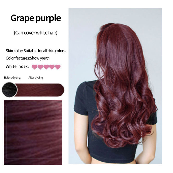 Calee Hair Dye Profession Natural Plant Hair Dye Fast Dye Gray Coverage ...