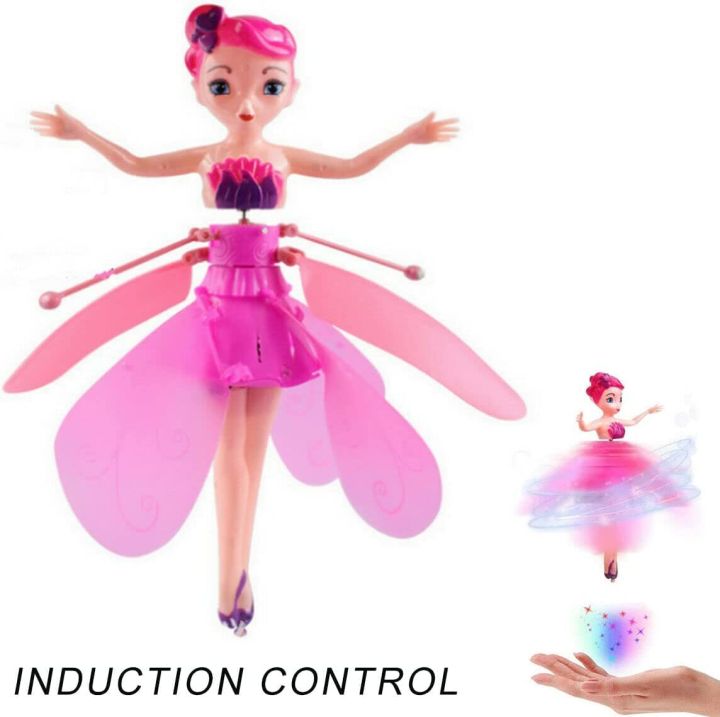 Flying Doll for Girls - Rechargeable LED Flying Princess Dolls with ...