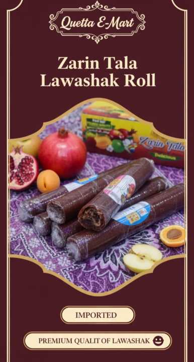 Lawashak Zarin Tala Roll – Imported Iranian Fruit Leather Roll ...
