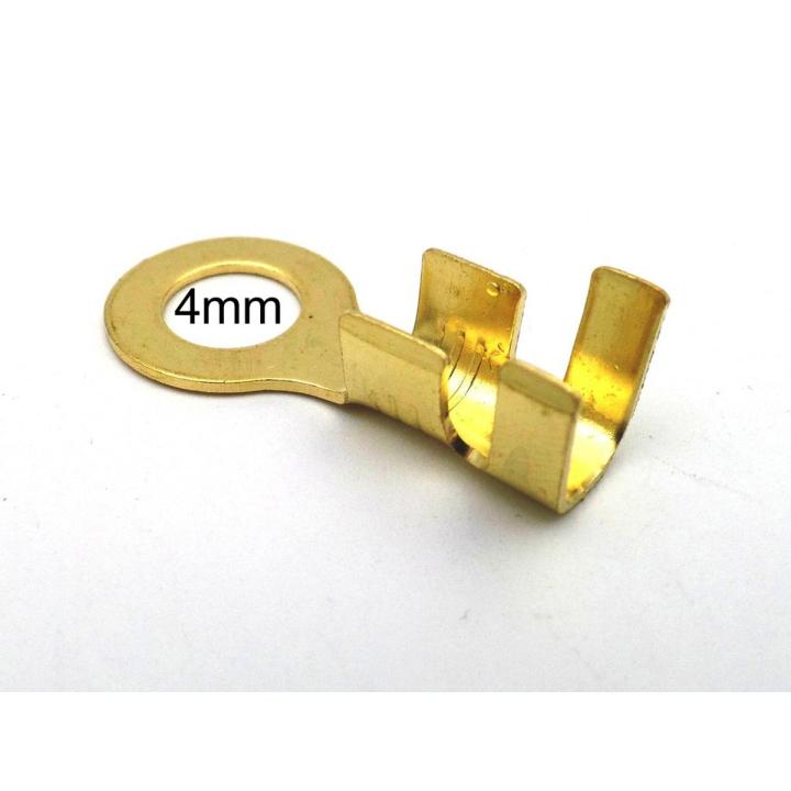 20 PCS Brass Uninsulated Electrical Crimp Ring Terminal Lugs Ring Type ...