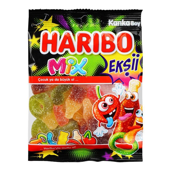 HARIBO Mix Fizz 80gm - Tangy Sour Fruit Jelly Candy | Daraz.pk