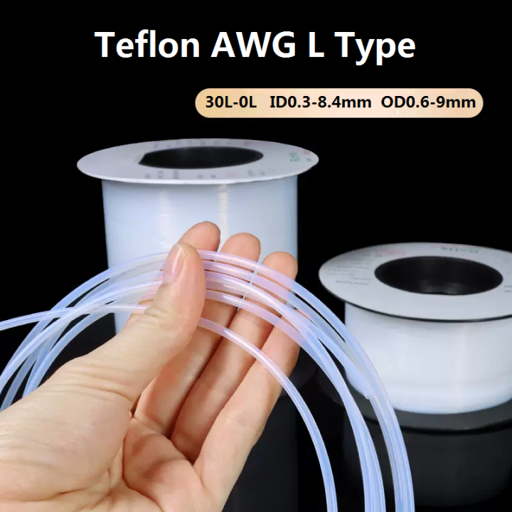 Teflon Tube 150V Translucent L-type PTFE Tube PTFE Capillary Tube High Temperature Resistance ...