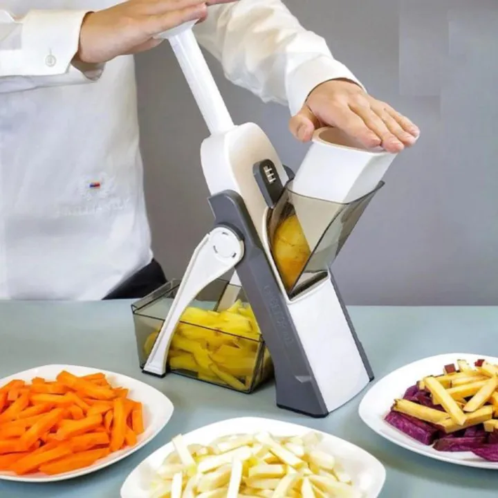 5 in 1 Mandoline Spring Slicer Multi Vegetable Chopper, Potato Slicer ...