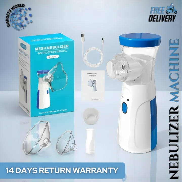 Gadgets World Nebulizer Machine For Kid - Silent Ultrasonic Mesh ...