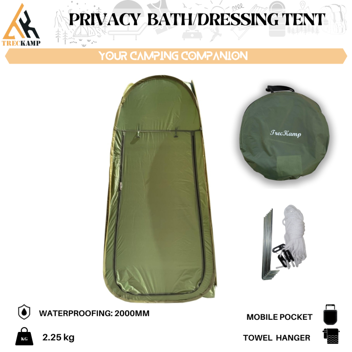 Treckamp Bath Tent | Bath Tent | Toilet Tent | Dressing Tent | Privacy ...