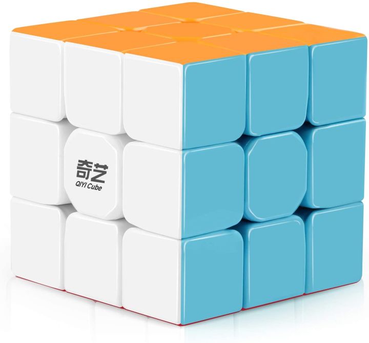 Qiyi Warrior W Rubiks Cube 3x3- Stickerless Magic Speed Cube 3x3x3 ...