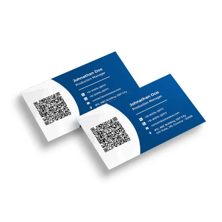 Customized Visiting single side with shine lamination visiting cards ...