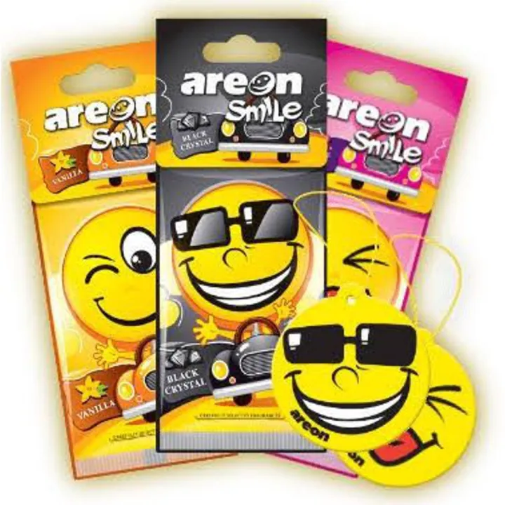 Areon Perfume Hanging Card Smiley Face Air Freshener ... | Daraz.pk