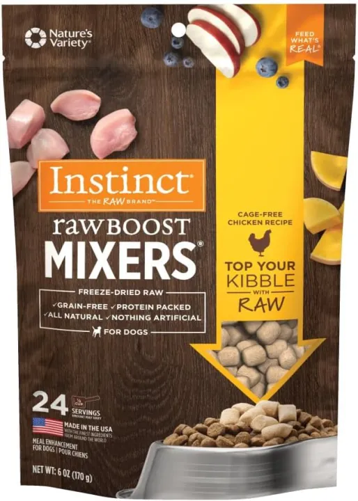 Instinct Raw Boost Mixers Freeze Dried Dog Food Toppers For Dry Food ...