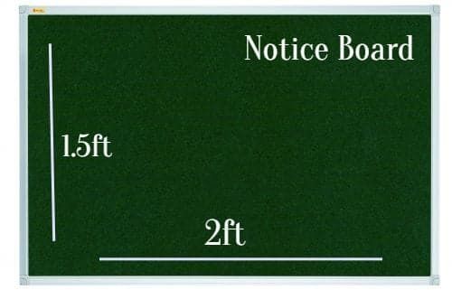 Green Notice Board 1.5ftx2ft or 2ftx3ft With Aluminum Border | Daraz.pk