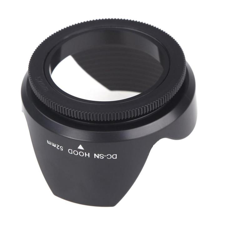 FLYEER DC-SN HOOD 62mm Screw Mount Flower Crown Lens Hood Petal Shape ...
