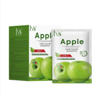 Apple Hair Color 72 Natural Black Ammonnia Free Sachet Packing 10 × ...