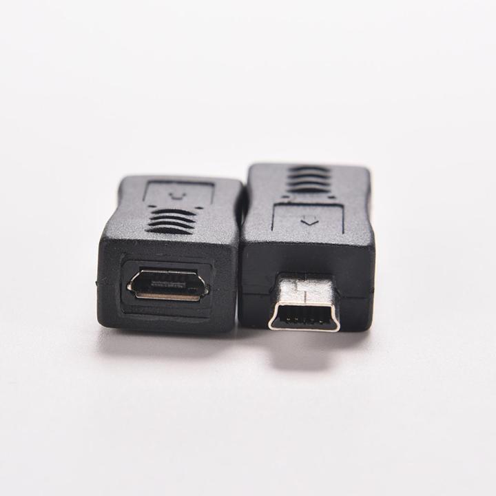 Micro USB Female to Mini USB Male Adapter Connector Converter Adaptor ...