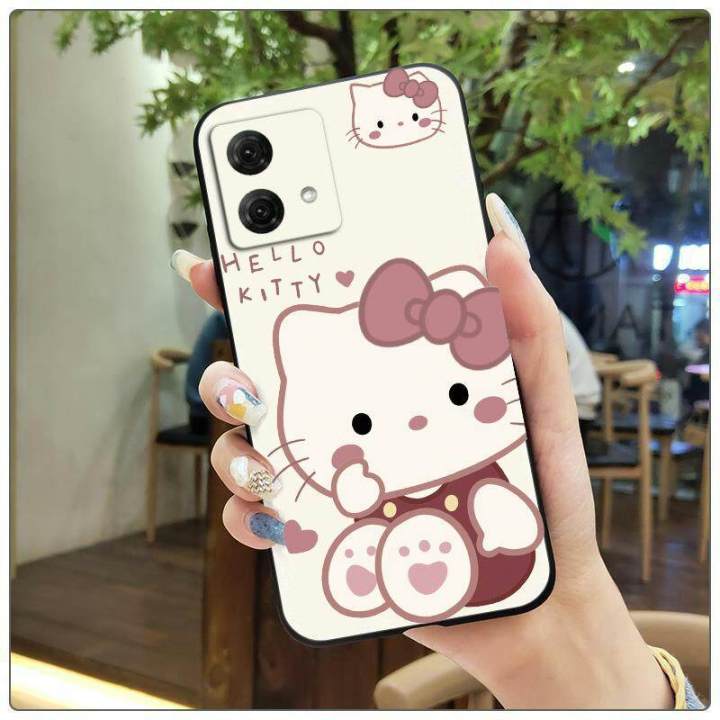 For Motorola G84 5G Back Cover Case Fashion Cartoon cat Square Frame ...