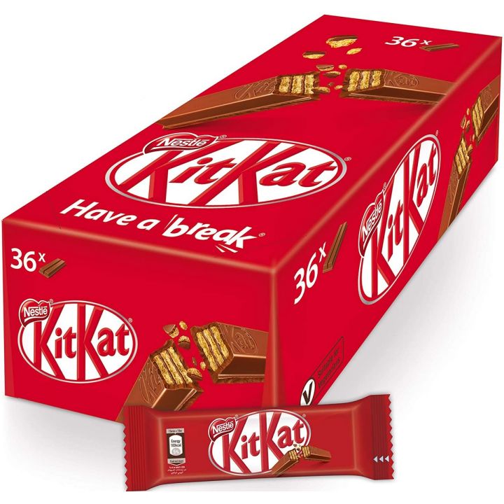 KitKat ( Kit kat ) 2 Finger Chocolate Box ( 21gm*36 Pack, UK Imported ...