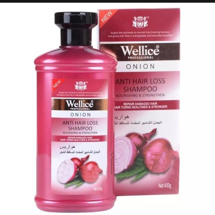 WELLICE ONION ANTI HAIR LOSS SHAMPOO ORIGNAL (400GM) | Daraz.pk