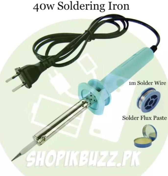 40W Soldering Kit - Soldering Electric Iron Paste and 0.8mm Solder Wire ...