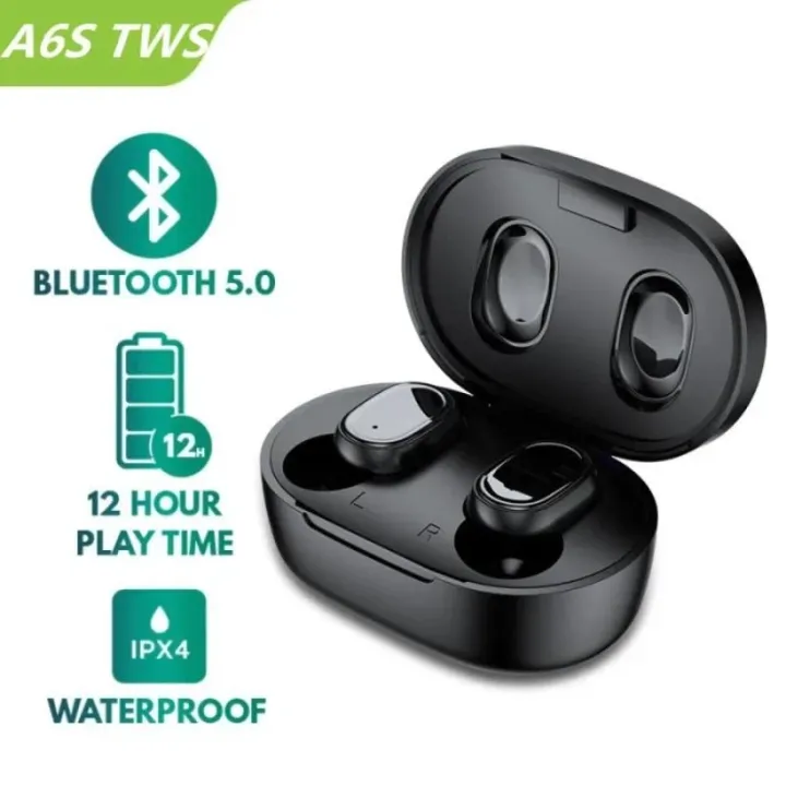 Original A6S TWS Headset Wireless Earphones Bluetooth Headphones Sport ...
