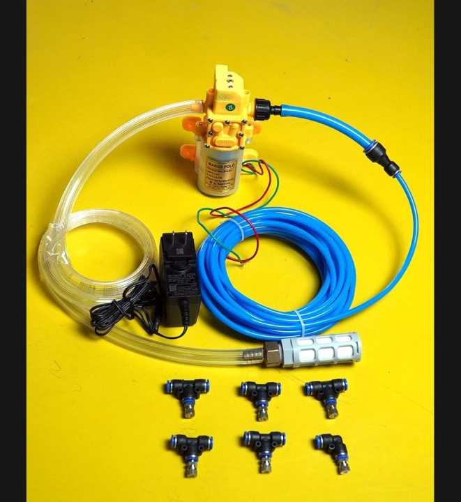 Water Mist Atomizer Electric Sprayer Misting Cooling System Garden ...