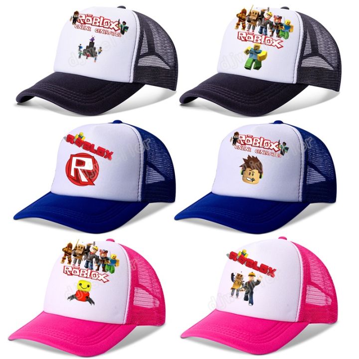 Robloxs Summer Baseball Cap Breathable Kids Mesh Hat Boy Hip Hop Dad Caps Outdoor Sport Travel ...