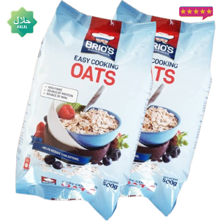 Brio's White Oats 100% Wholegrain Instant Quick Cooking (Pack of 2 x ...