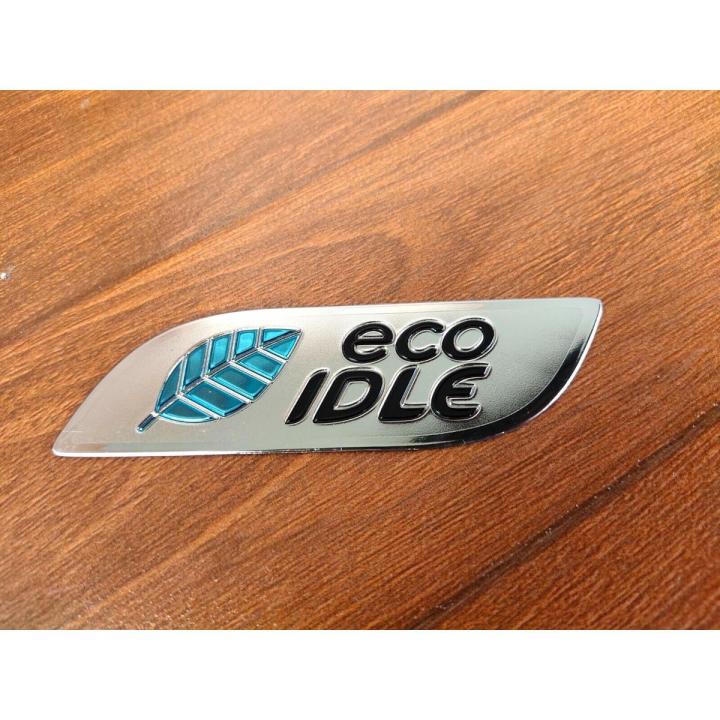 DAIHATSU MIRA diggi back ECO IDLE monogram sticker genuine hard chrome ...