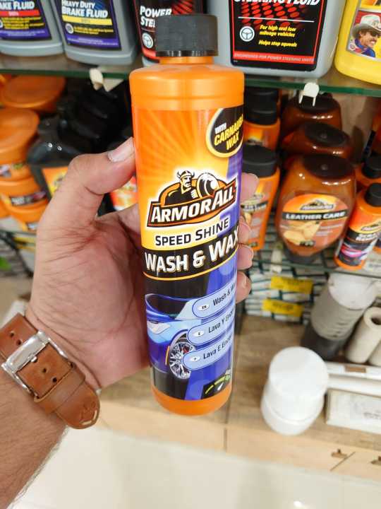 Armor All Wash And Wax Shampoo With Carnauba wax Formula (Made In Spain ...