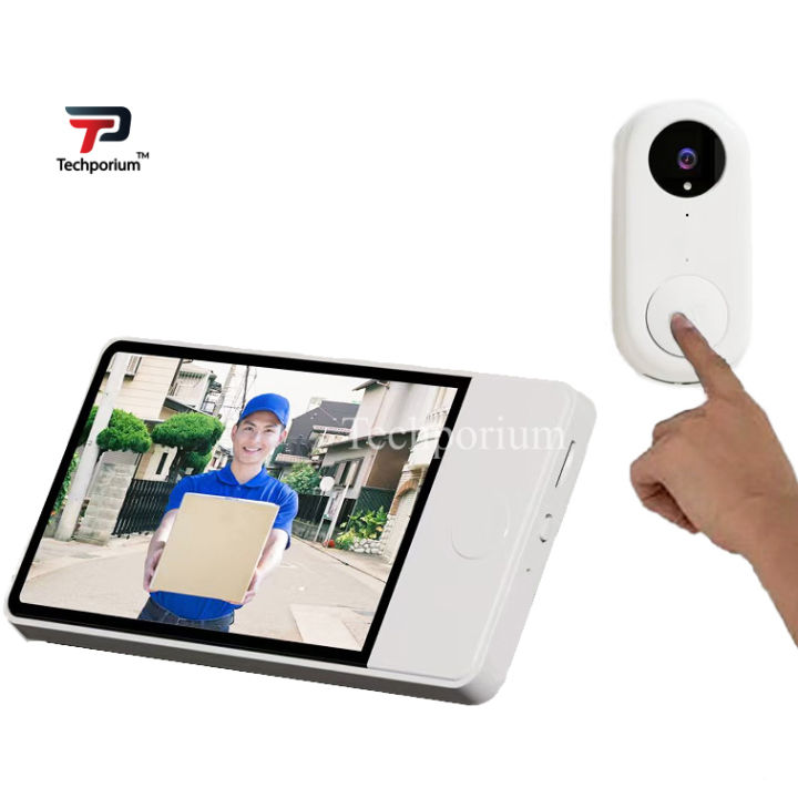 K6 4.3 Inch Wireless Digital Doorbell – Front Door Security Camera with ...