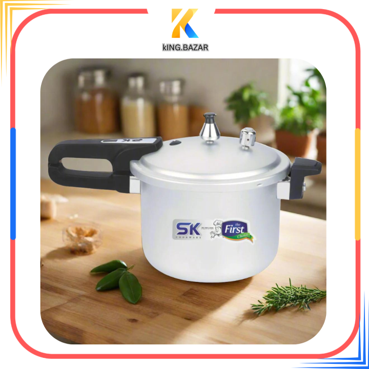 Pressure cooker sk topaz anodized cooker heavy quality | Daraz.pk
