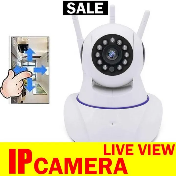Wireless Triple Antenna WIFI IP Home Security CCTV Surveillance Camera ...