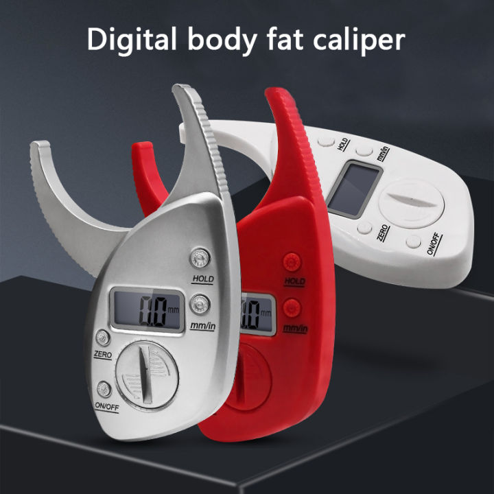Digital Body Fat Skinfold Caliper Fold Analyzer Measurement Thickness ...