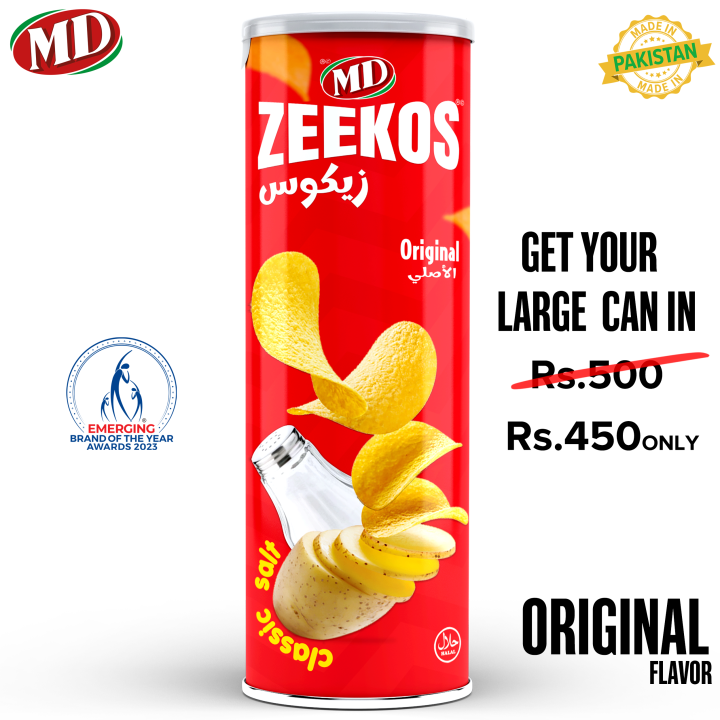 Zeekos Original Classic Salt Snack Large Can | Daraz.pk