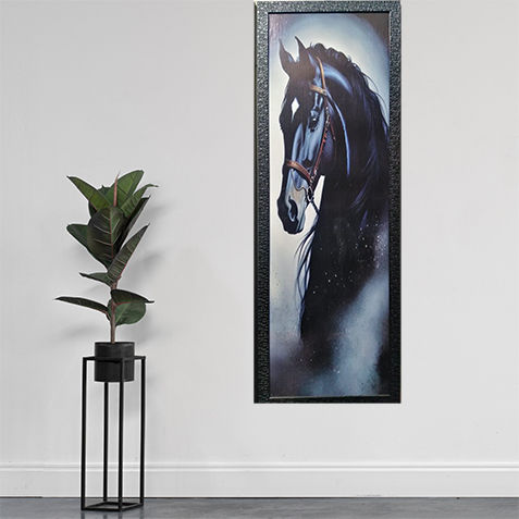 Big size horse wall PVC frame without glass 12x36 photo paper | Daraz.pk